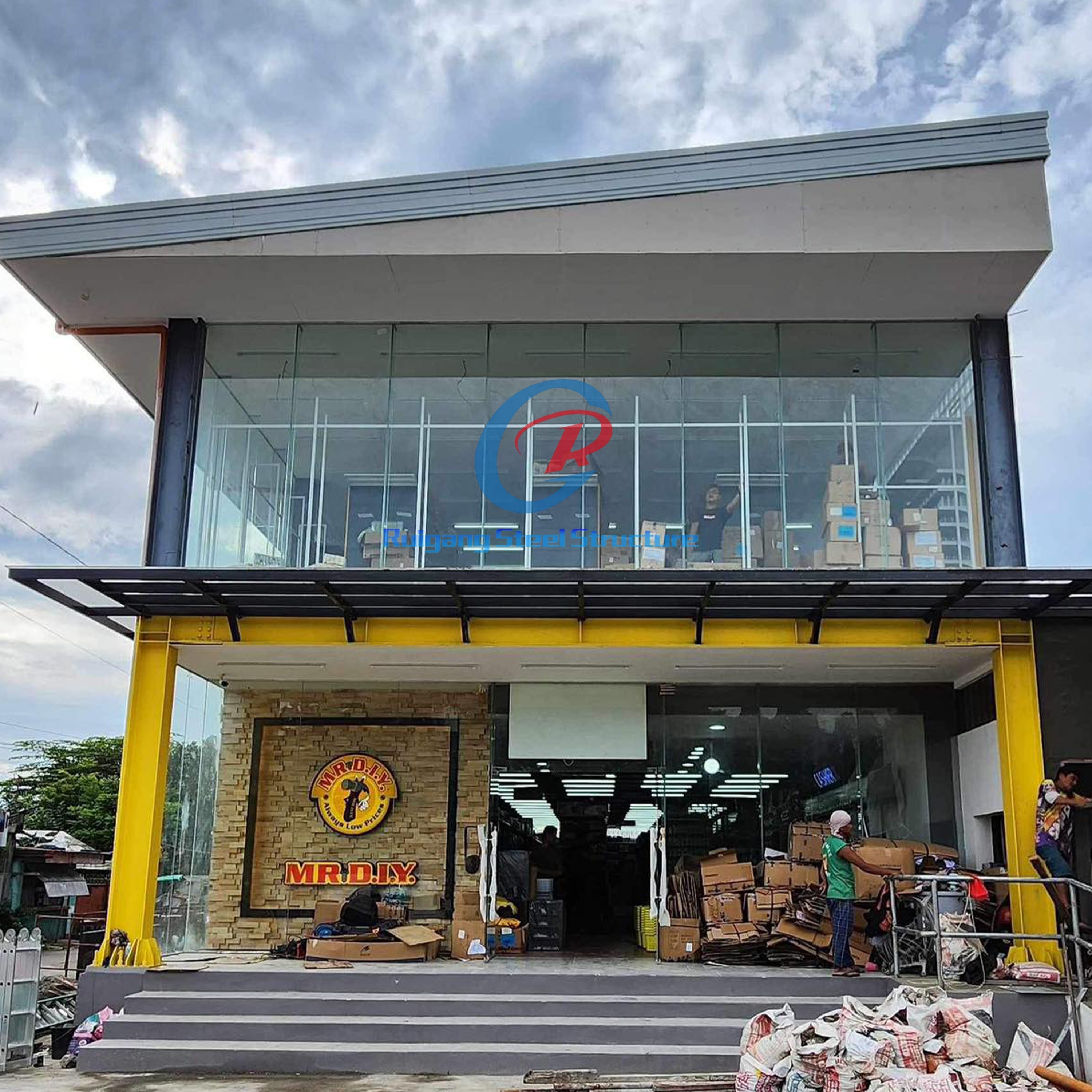 Quick Assembly Multi-Storey Steel Building For Industrial Warehouse Video