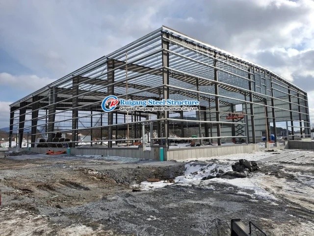 Hot Dip Galvanized Prefab Steel Structure Metal Warehouse Building ...