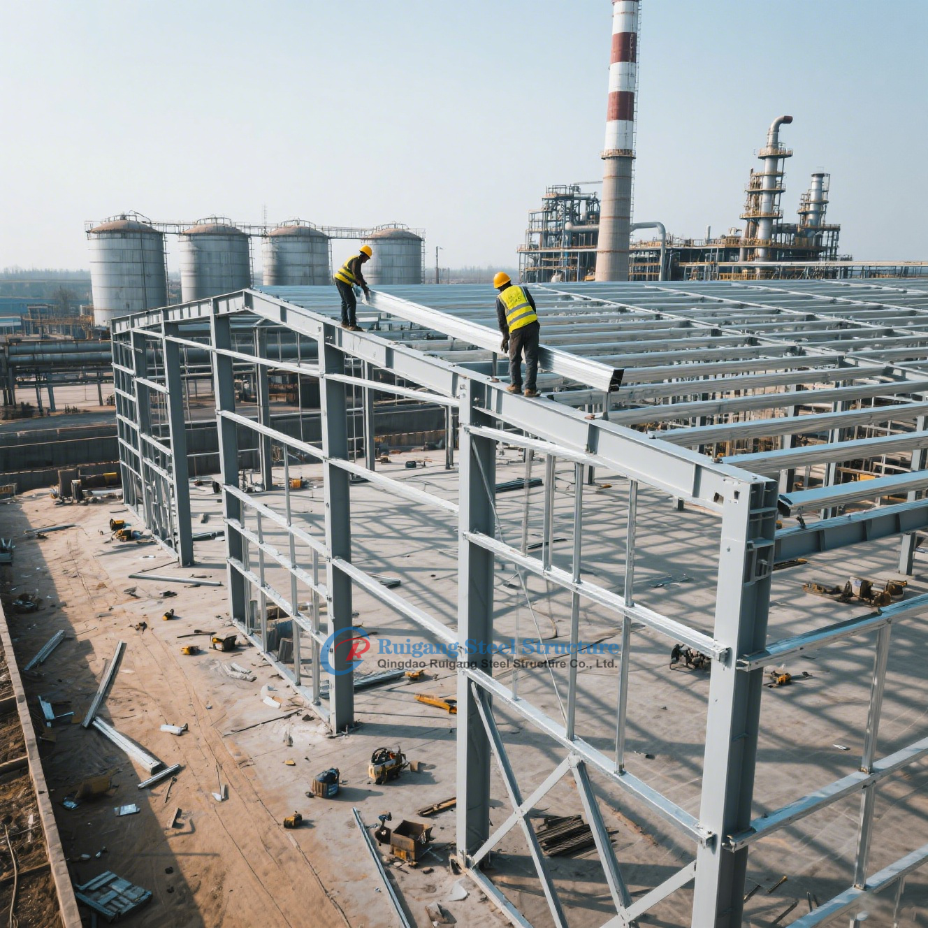 Pre-Engineered Prefab Prefabricated Steel Structure Plant Industrial ...